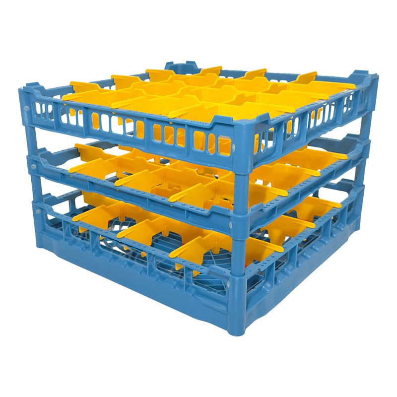 H3-4x4 FriesRack Gläserkorb 50x50 cm mit Schrägstellung